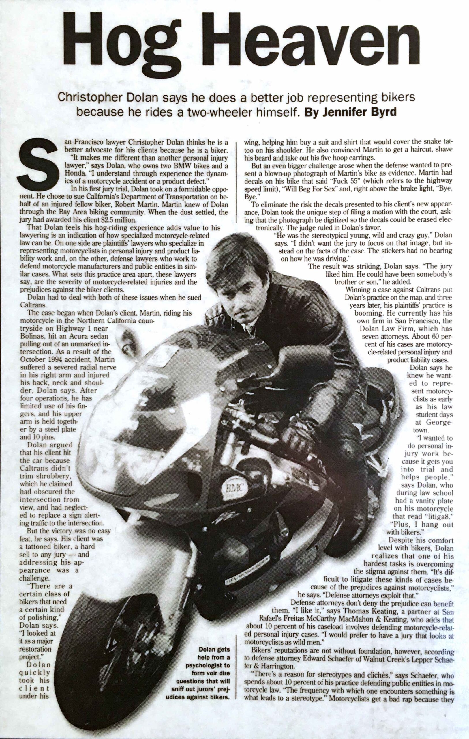 San Francisco Motorcycle Accident Lawyer | Dolan Law Firm